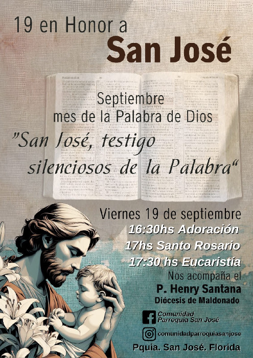 MEMORIA MENSUAL DE SAN JOSÉ ESTE VIERNES :: Diócesis Florida